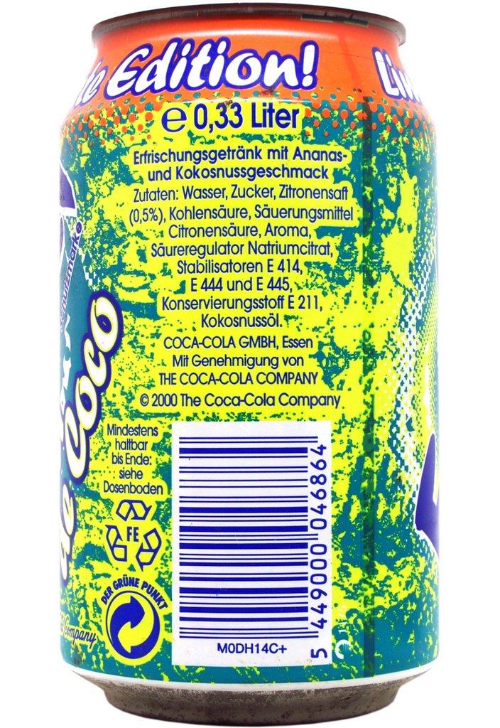 pacífico Soltero Productos lácteos ananas coca cola Subdividir ...